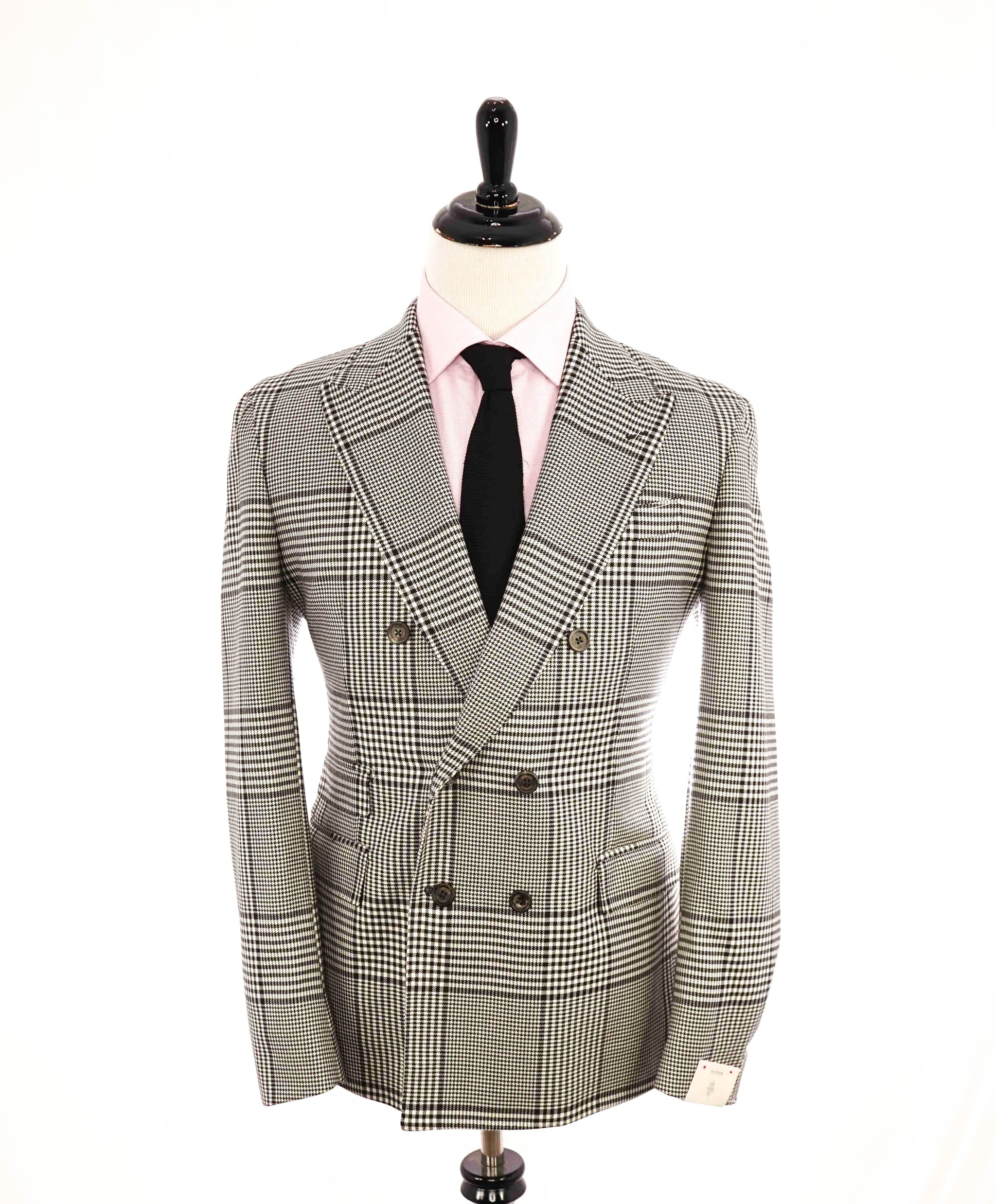 $2,645 ELEVENTY - "PLATINUM LABEL" Bold Prince Of Wales Check Blazer