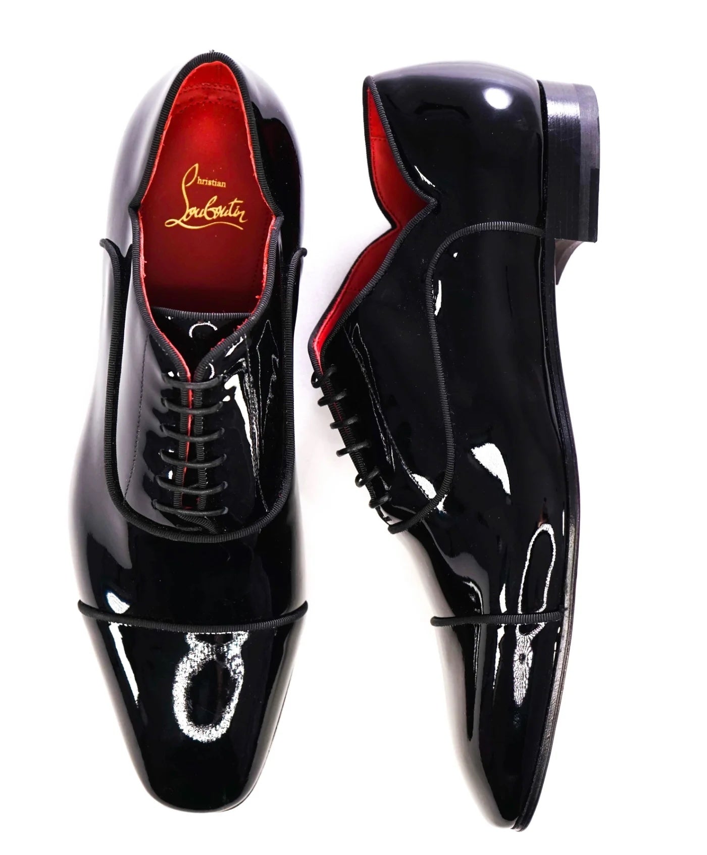 $1,050 Christian Louboutin Black "Greggy Chick" Oxford US 12 (45EU)