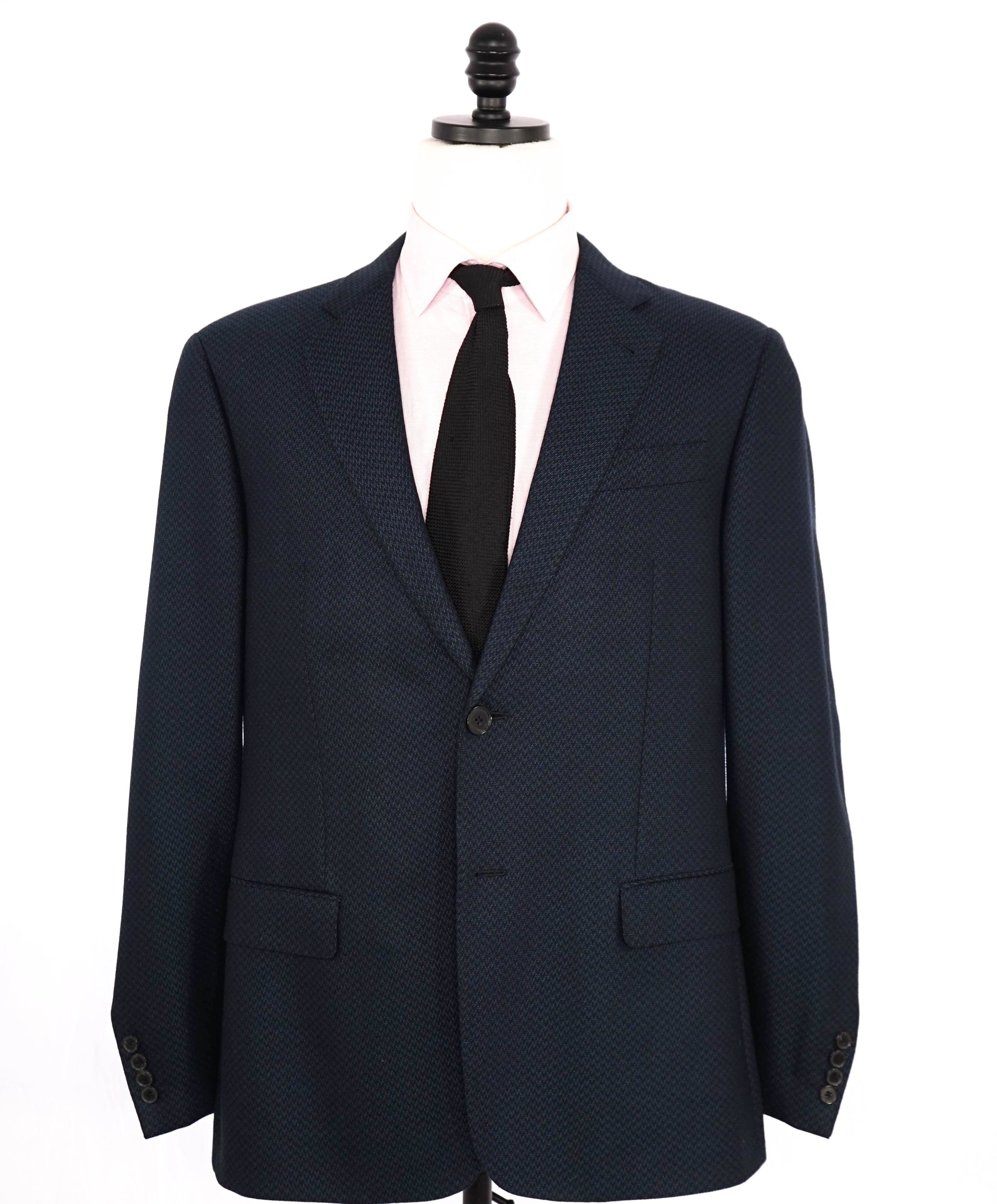 $1,595 EMPORIO ARMANI- *G lIne* Green/Blue Geometric Pattern Blazer