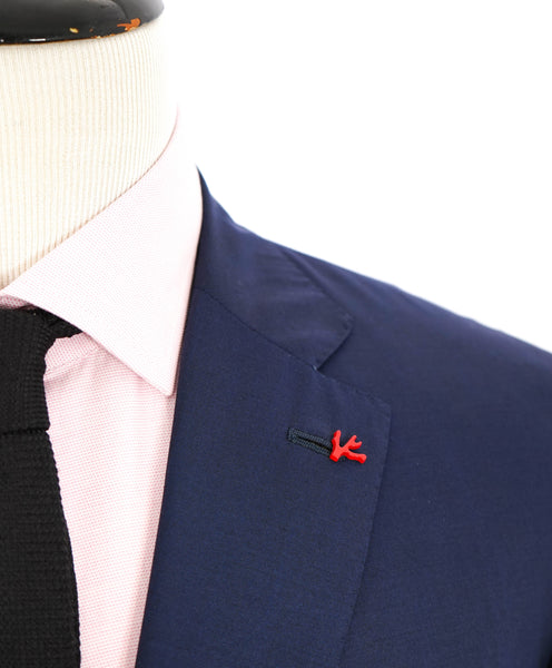 $3,750 ISAIA - Blue Check *CLOSET STAPLE* Coral Pin Suit - 42S – Luxe ...