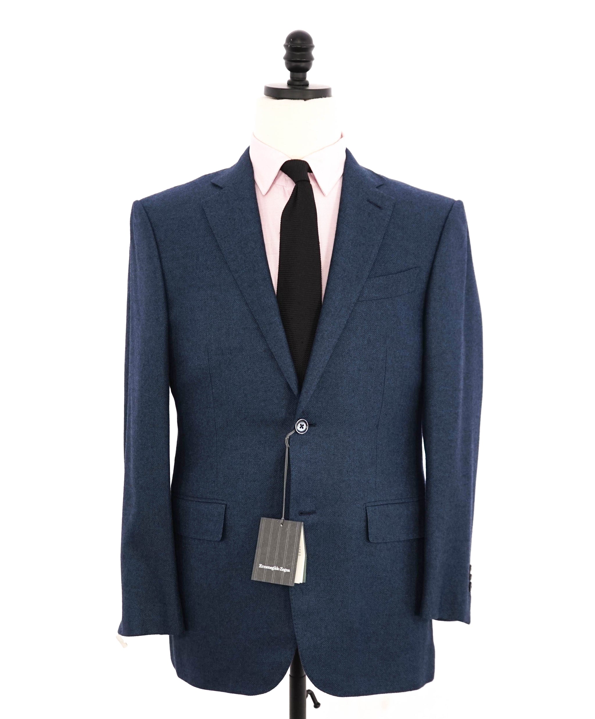 $4,650 ERMENEGILDO ZEGNA- Su Misura CUSTOM 1/1 CASHMERE Soft Blue Blaz
