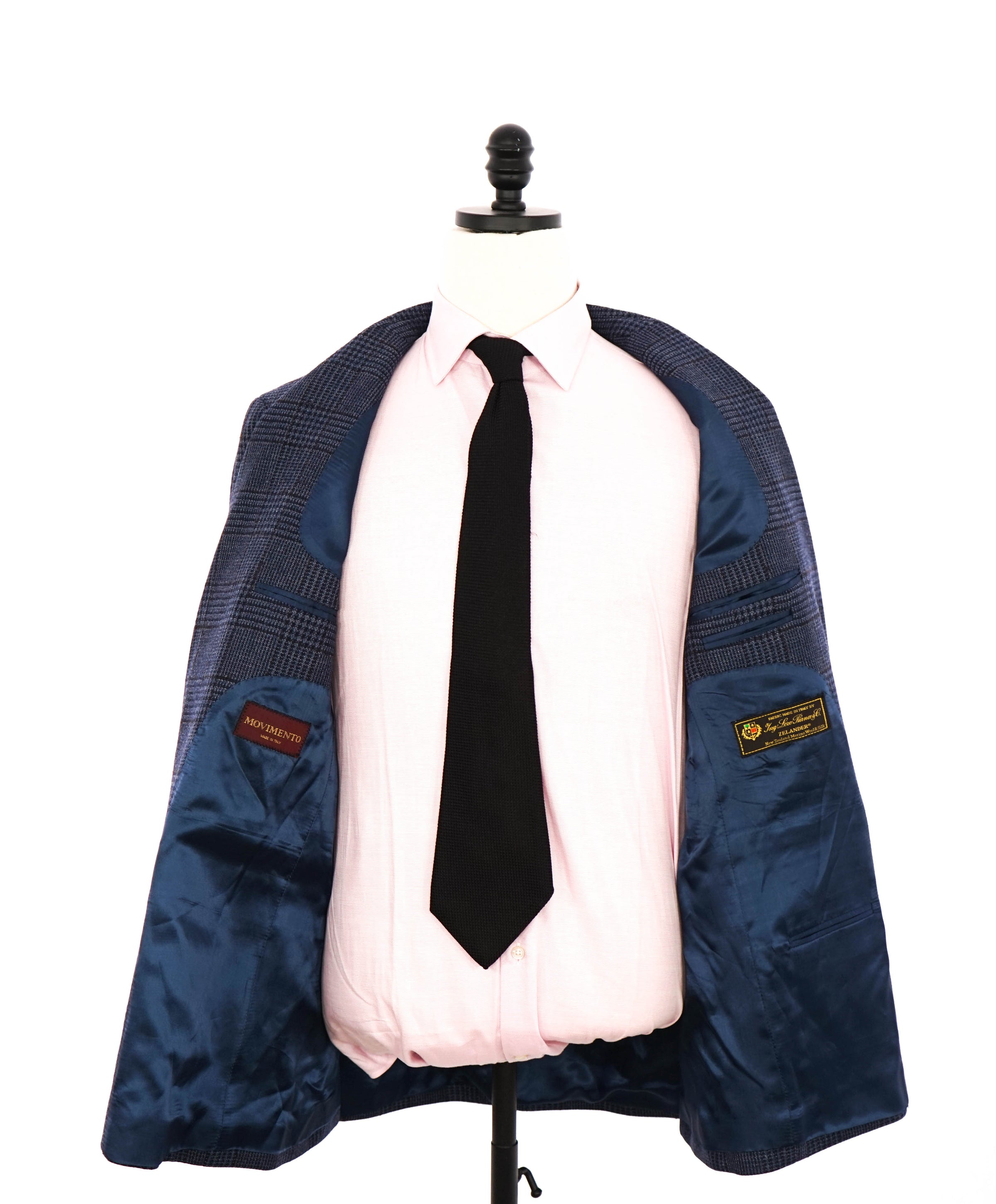 $1,295 LORO PIANA - MOVIMENTO “ZELANDER” Bold Blue Check Blazer- 46R ...