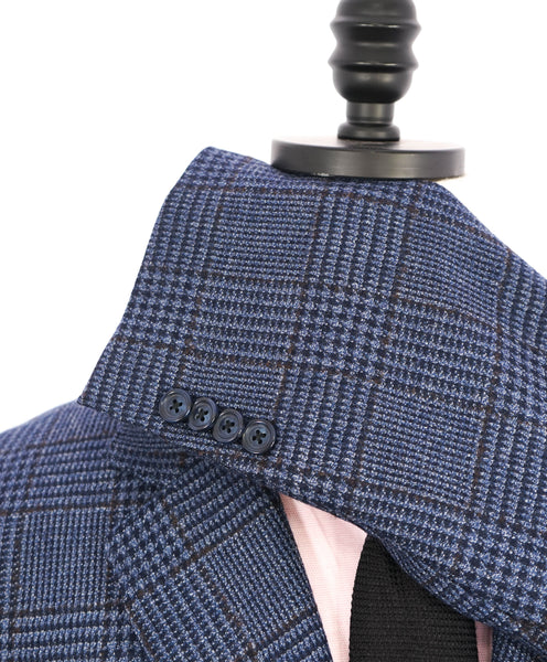 $1,295 LORO PIANA - MOVIMENTO “ZELANDER” Bold Blue Check Blazer- 46R ...