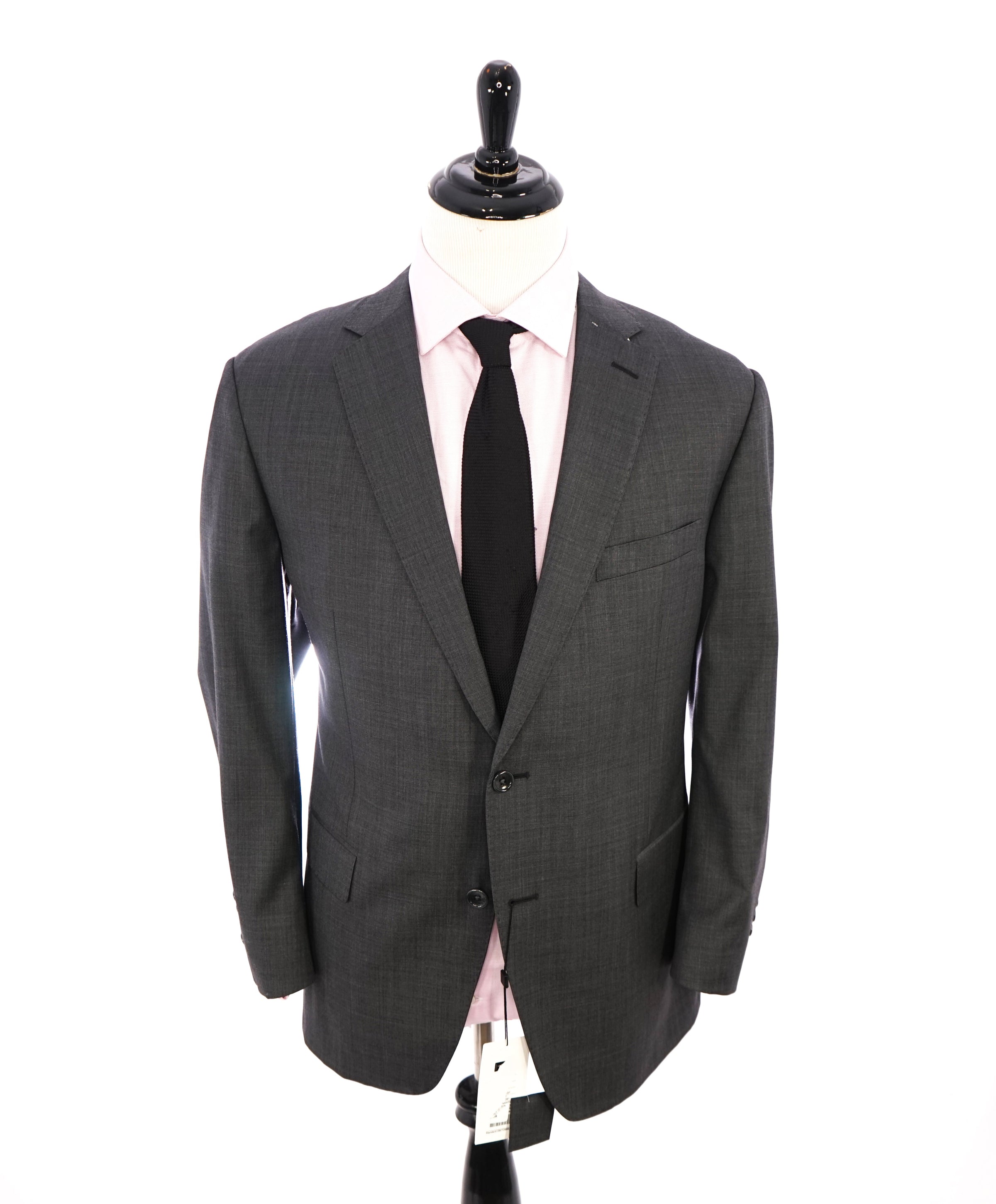 SAKS FIFTH AVENUE - RED Contrast Details Gray Customized Suit - 48R ...