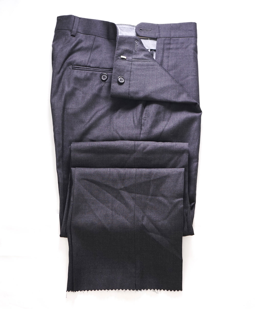 HICKEY FREEMAN - Gray *CLOSET STAPLE* Wool Flat Front Dress Pants - 30