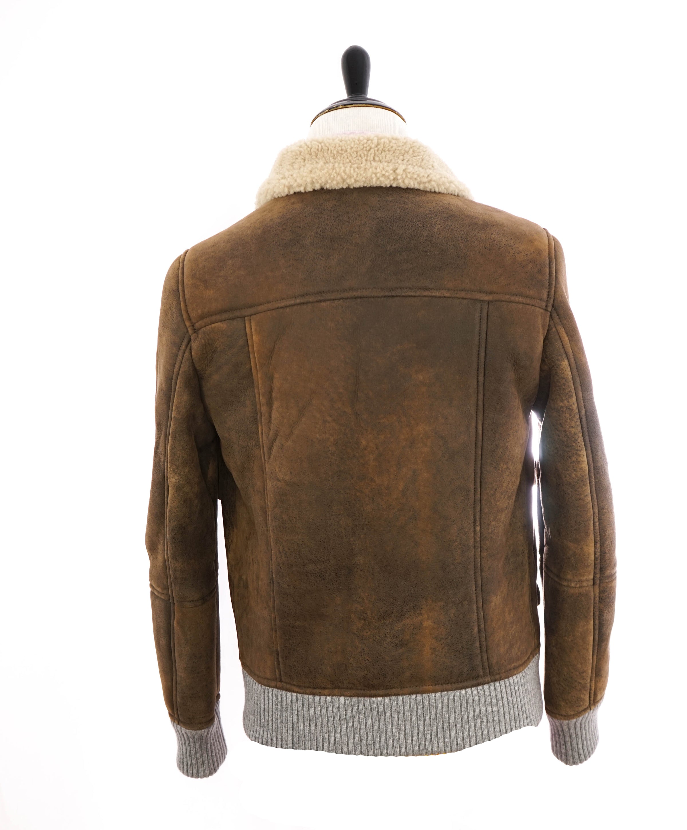 ELEVENTY - SUEDE/ LEATHER/ SHEARLING Aviator/Bomber Jacket (Brunello C – Luxe Hanger